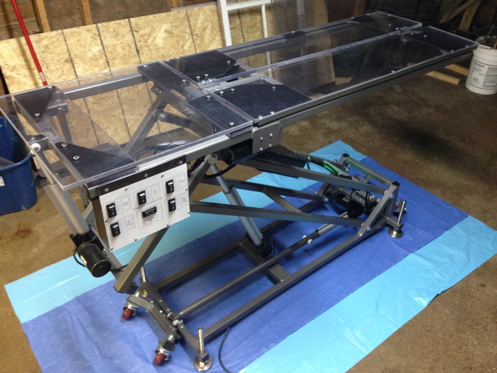 Tilt Table for Veterinary Laparoscopic (Keyhole) Surgery
