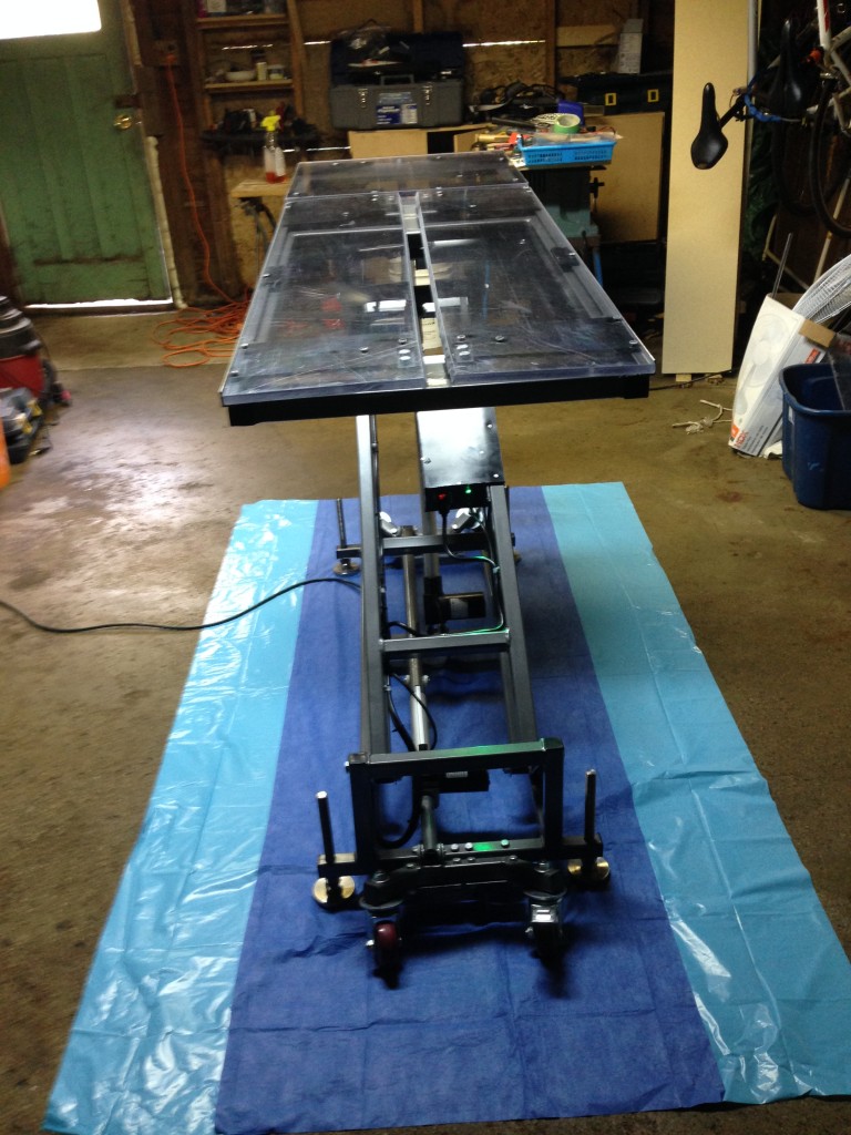Tilt Table for Veterinary Laparoscopic (Keyhole) Surgery
