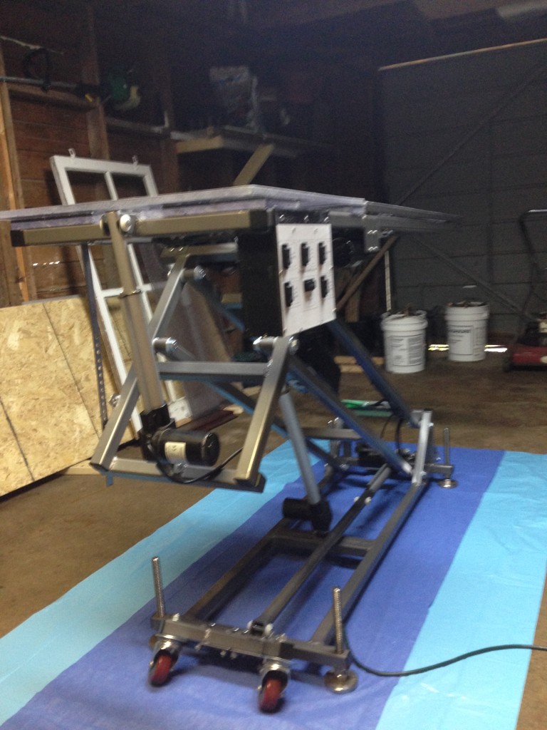 Tilt Table for Veterinary Laparoscopic (Keyhole) Surgery